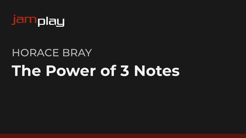 The Power of 3 Notes - Guitar Lessons - JamPlay + TrueFire